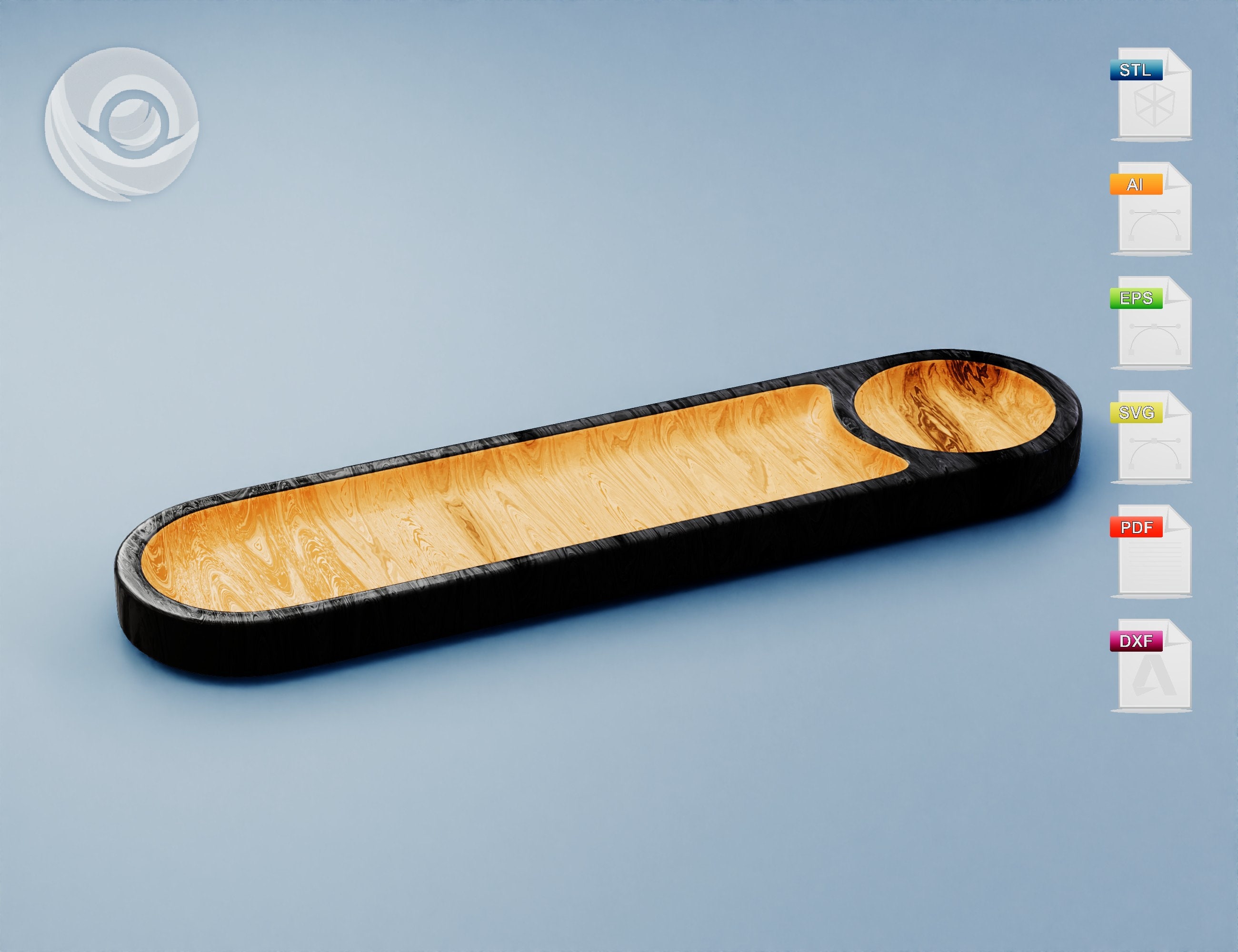 Long Dessert Appetizer Plate Salad Plate for Fruit Cookie Platter Bread ...