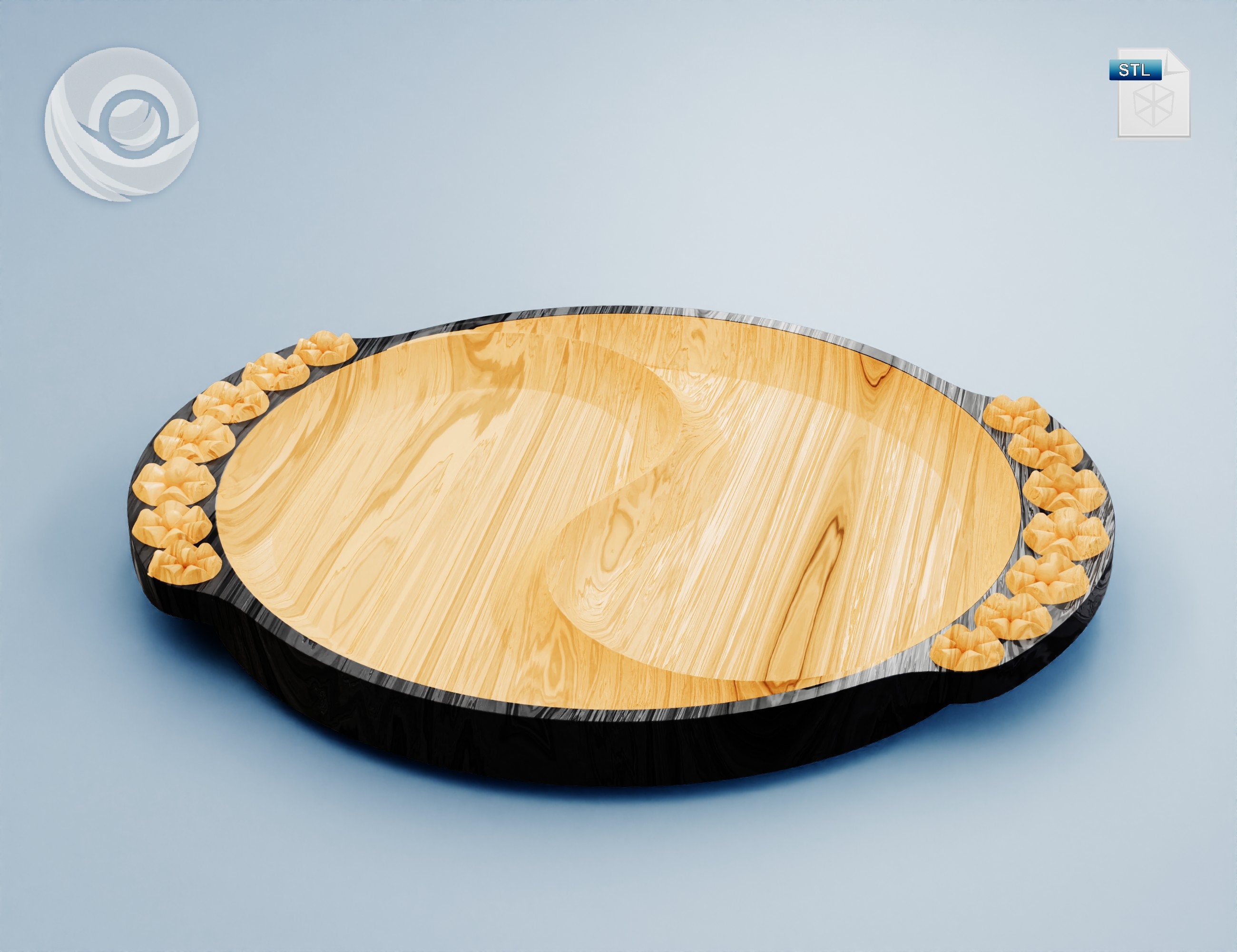 Round Combination Plate With Handles Files for Cnc Router, Instant ...