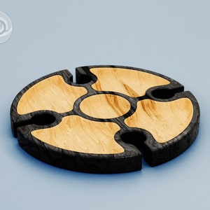 STL, Dxf, Svg Files Wooden Tray Perfect for Food Holder/bbq, Serve ...