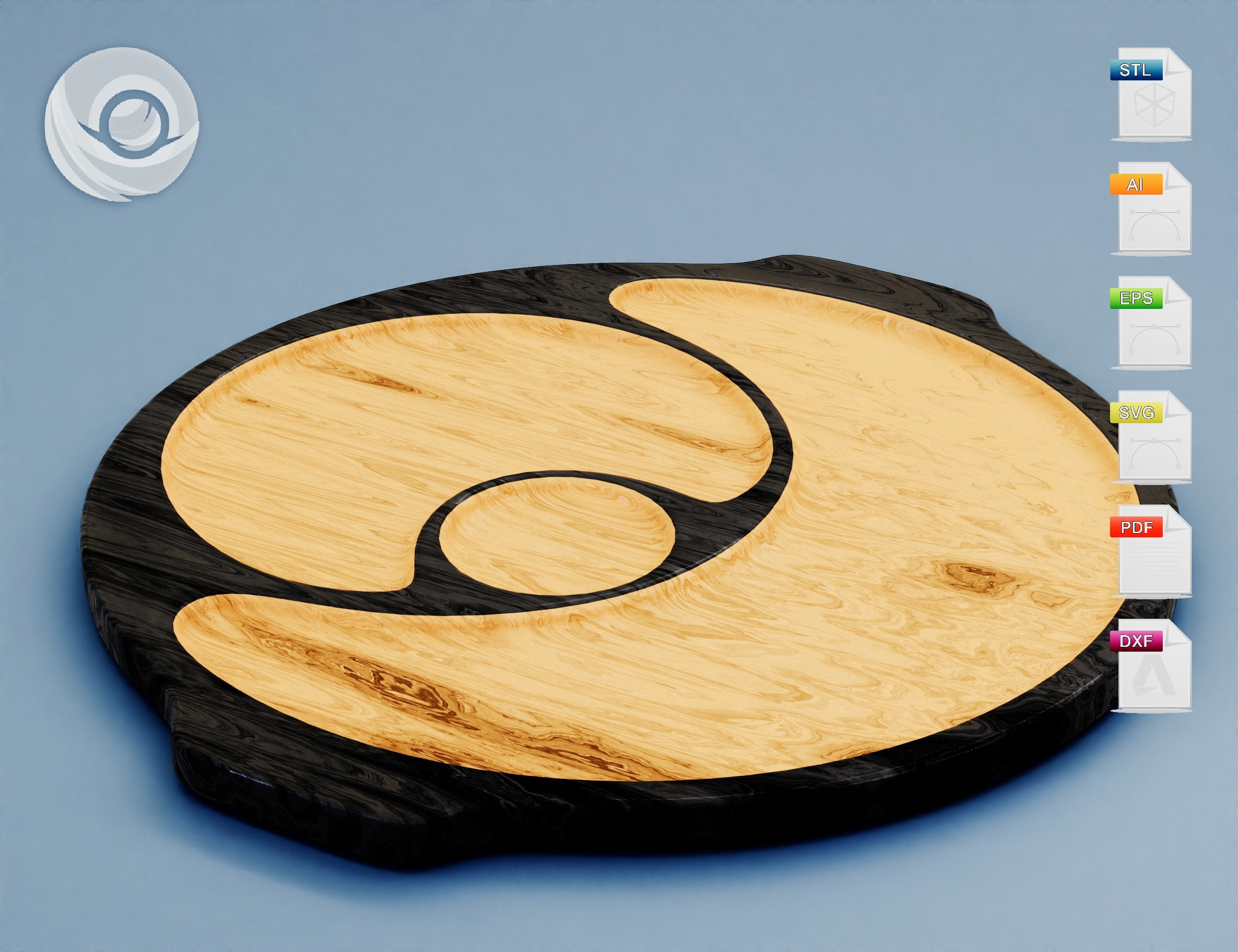 Round Combination Plate With Handles Files for Cnc Router, Instant ...