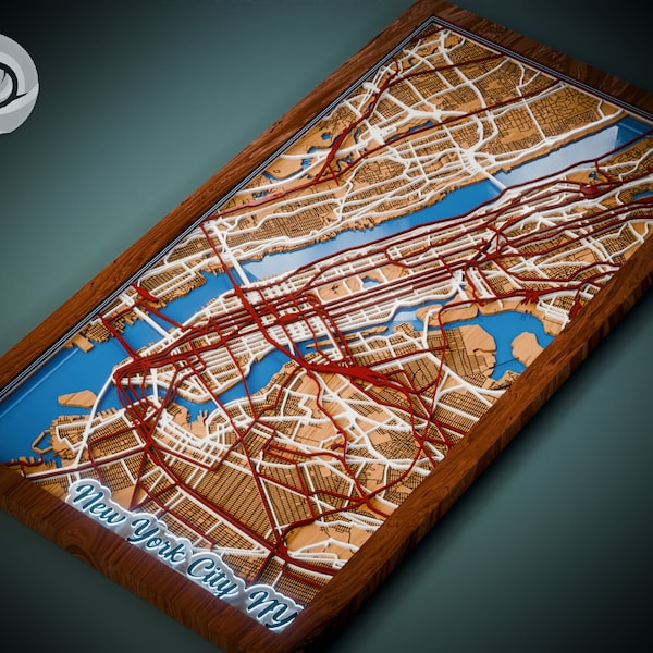 Dxf Map of New York - Etsy