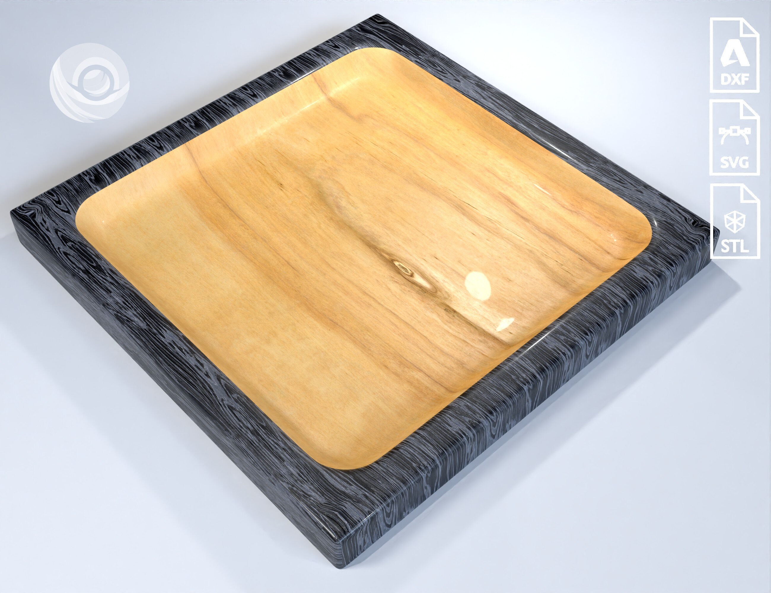 Set Of Custom Rolling Tray Cnc Router Files Stl 3d Print Files Router Template Dxf Svg Files