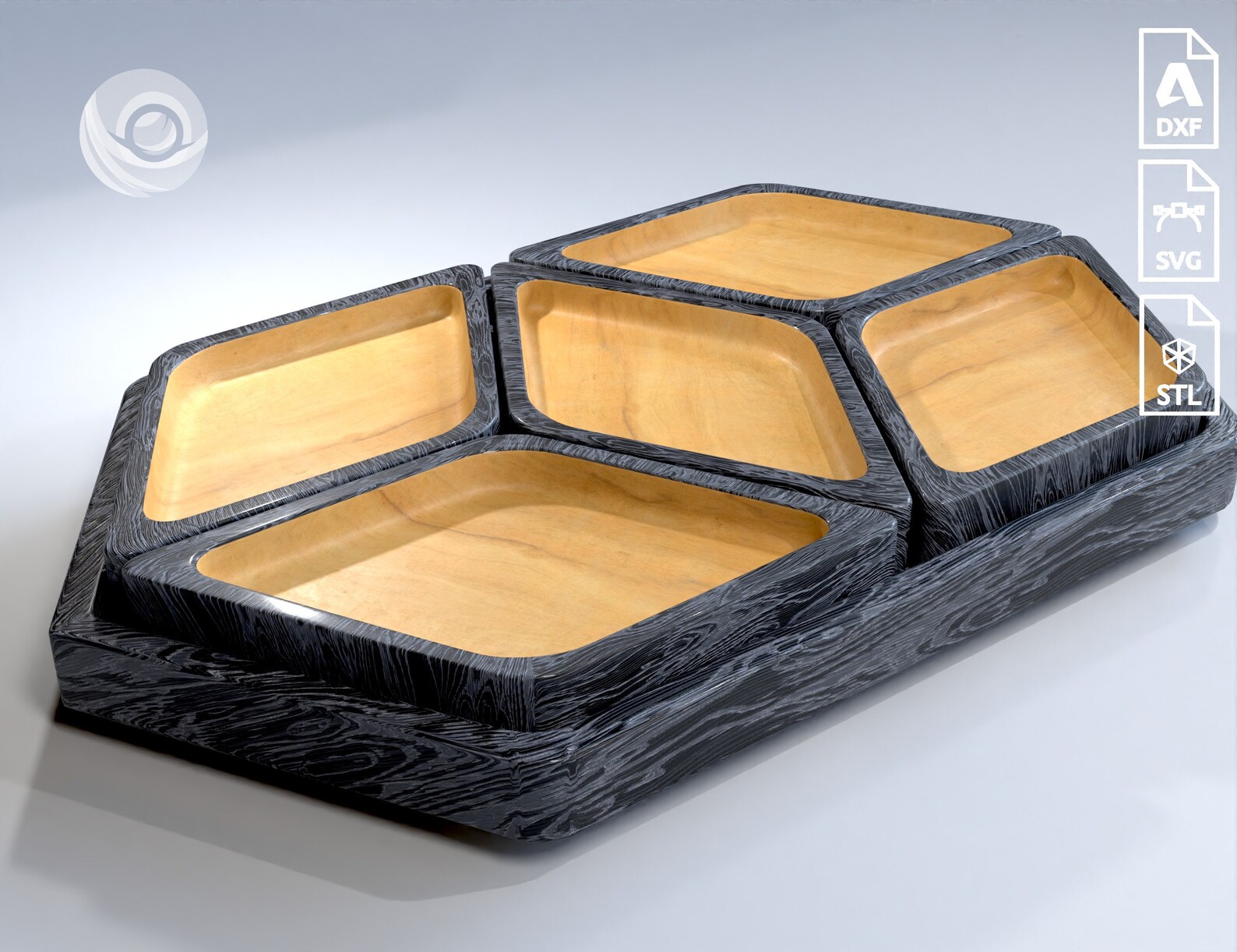 Large Wooden Trays Files for Cnc Router Instant Download - Etsy