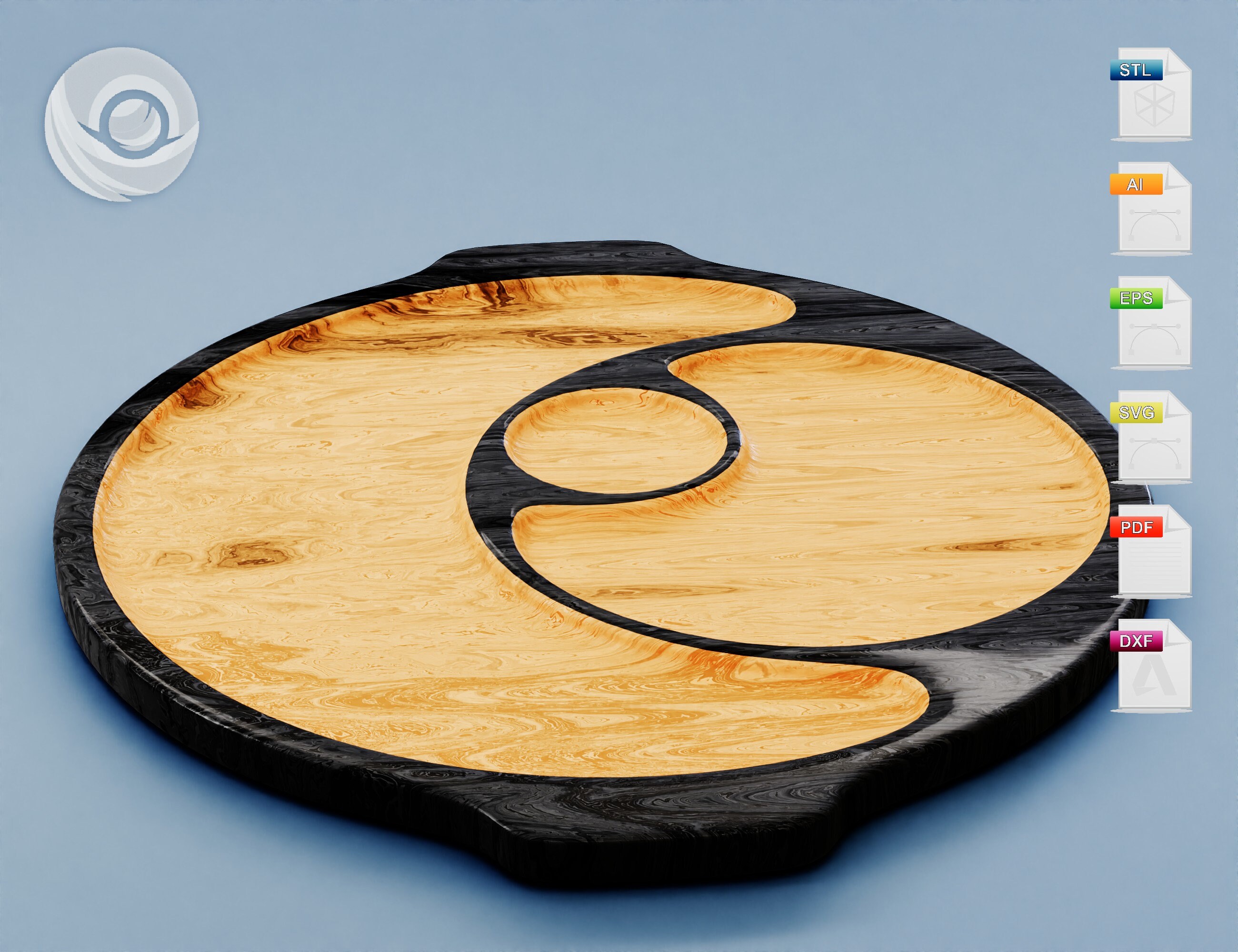 Round Combination Plate With Handles Files for Cnc Router, Instant ...