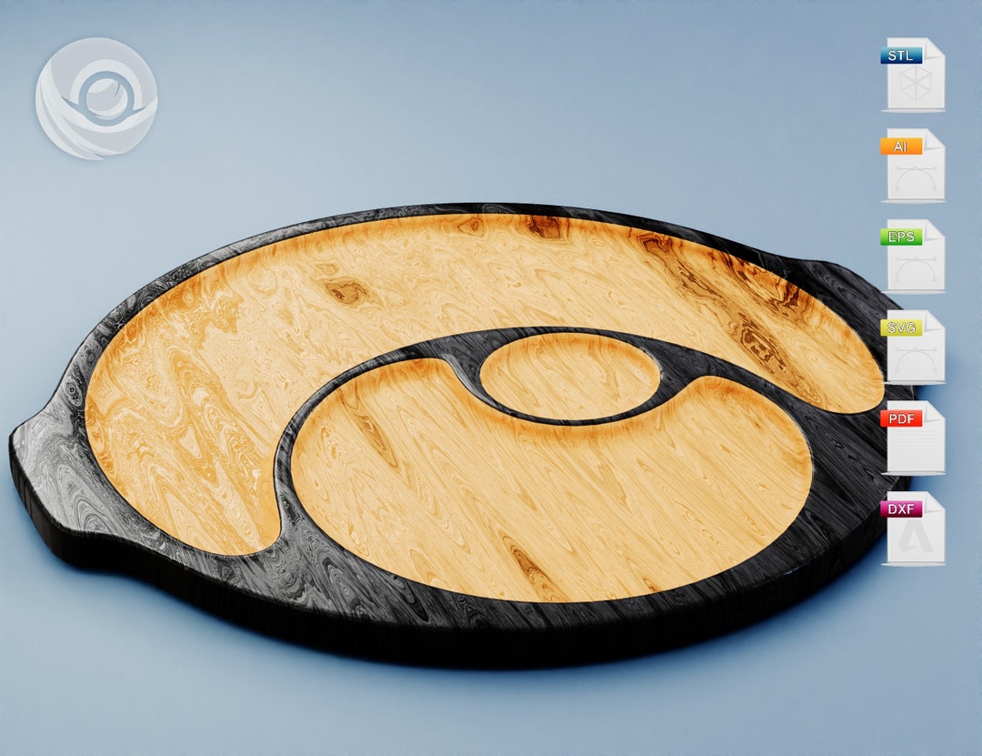 Round Combination Plate With Handles Files for Cnc Router, Instant ...