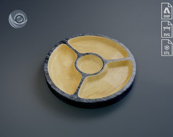 STL Dxf Svg Files Wood Tray Perfect for Food Holder/bbq | Etsy