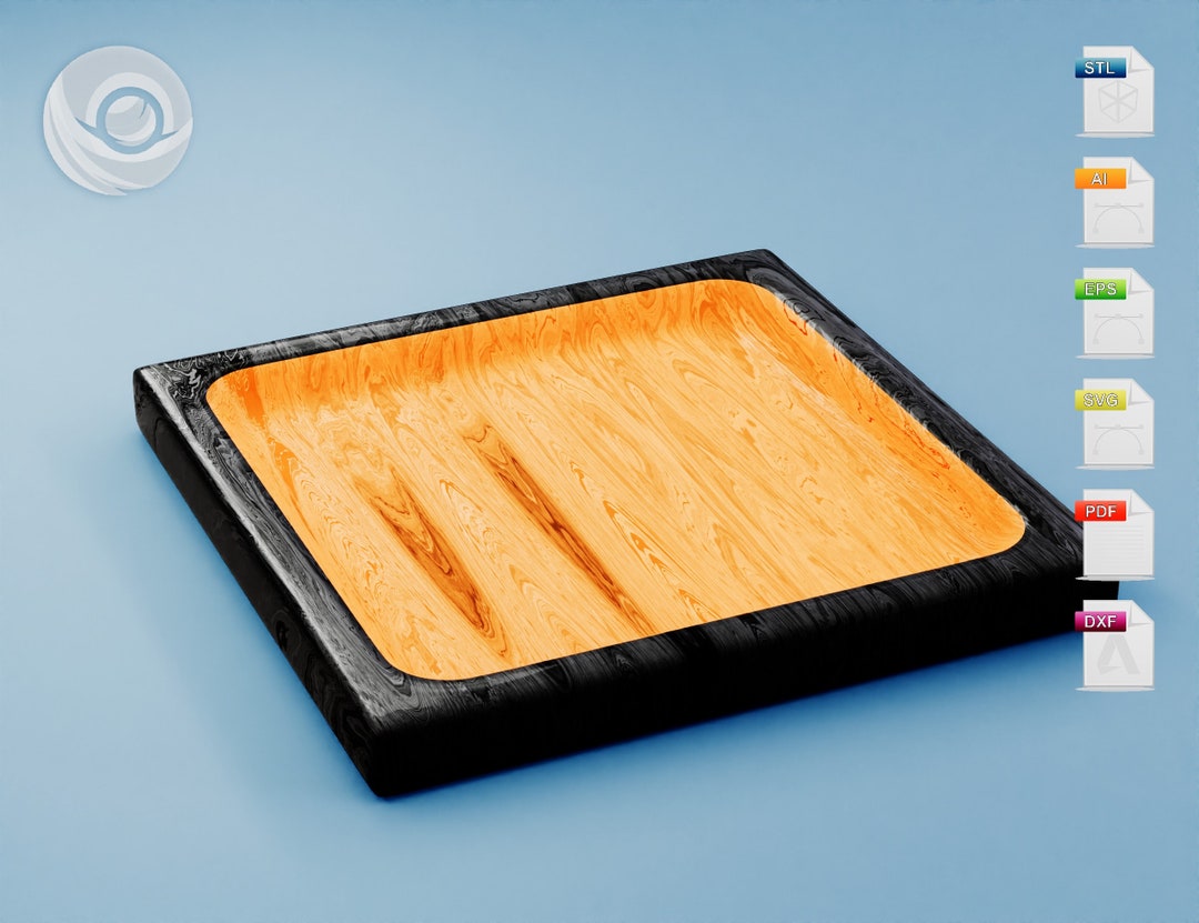 Ottoman Table Tray Wooden Black Walnut Platter Decorative Tray for ...