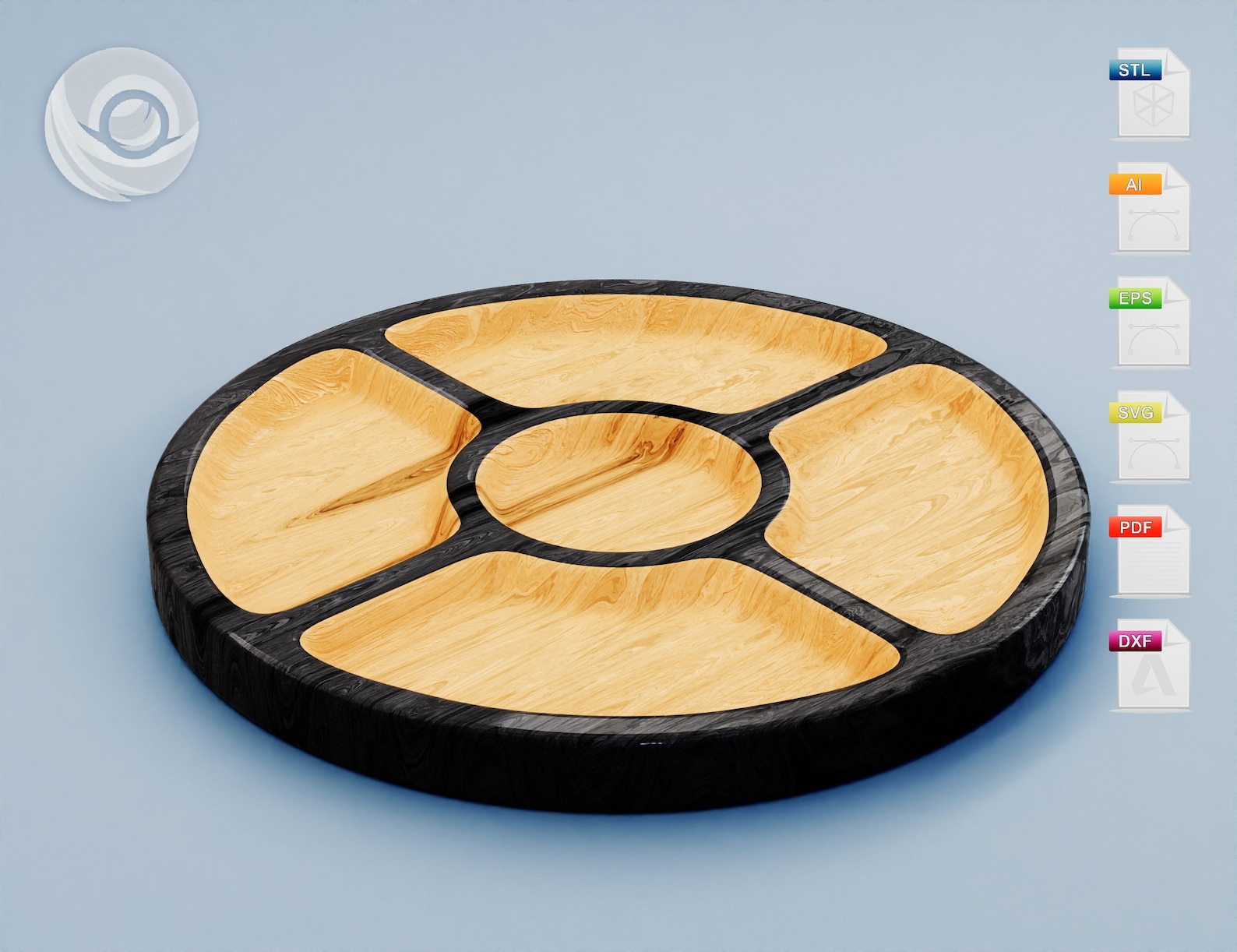 Round Combination Plate Files for Cnc Router, Instant Download - STL ...