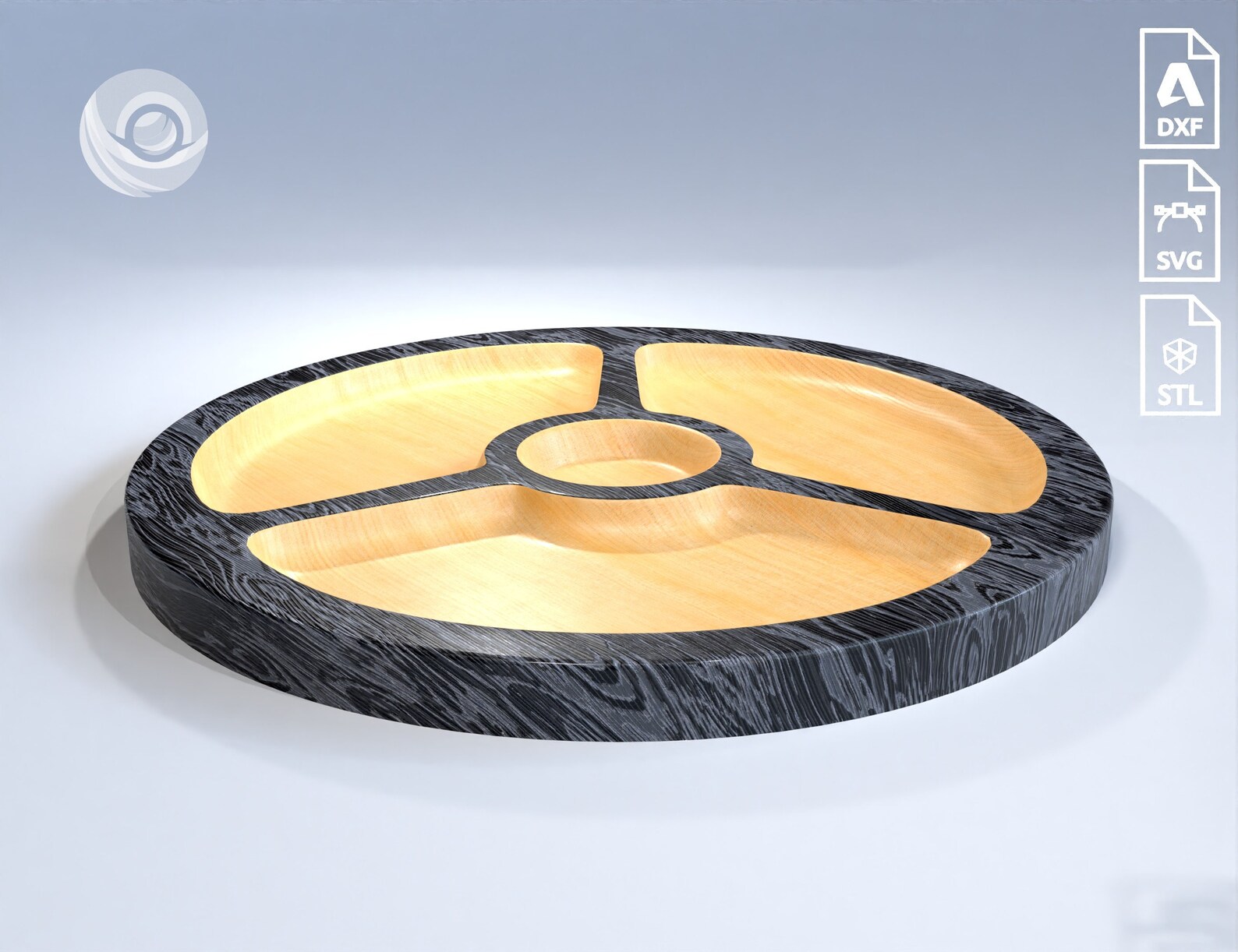 STL Dxf Svg Files Wood Tray Perfect for Food Holder/bbq - Etsy