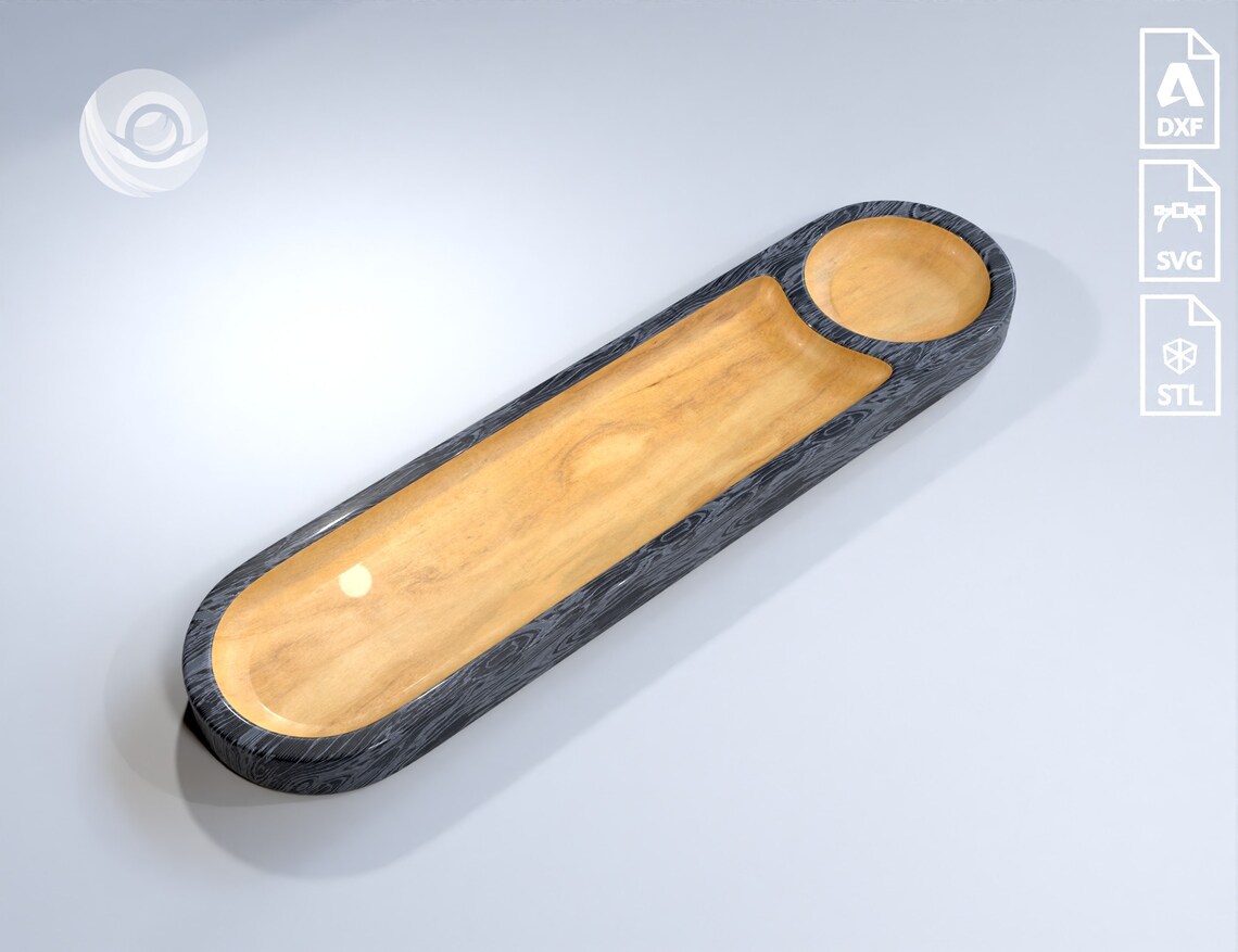 Set Of Custom Rolling Tray Cnc Router Files Stl 3d Print Files Router Template Dxf Svg Files