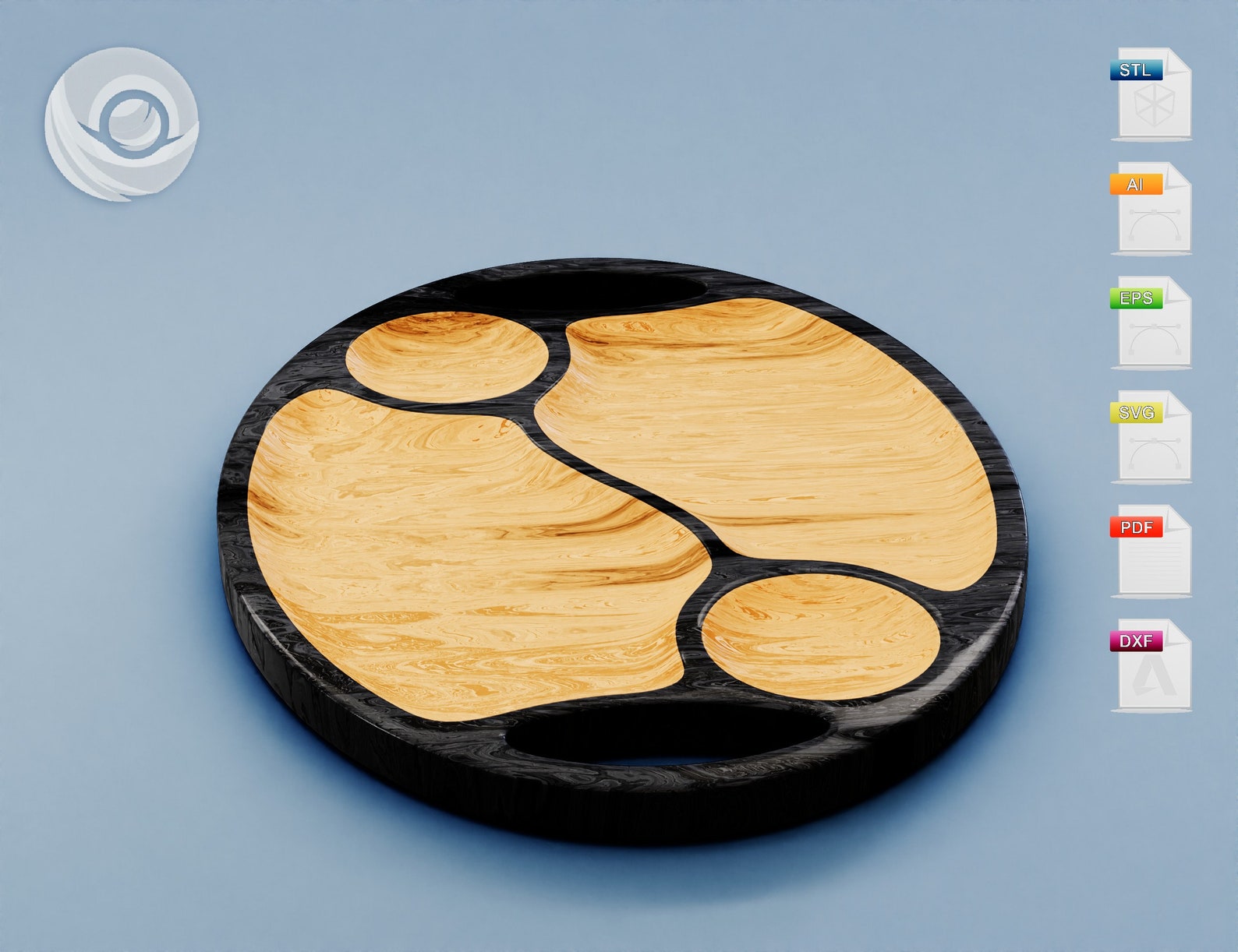 STL, DXF, SVG Files of Combination Plate for Cnc Router, Instant ...