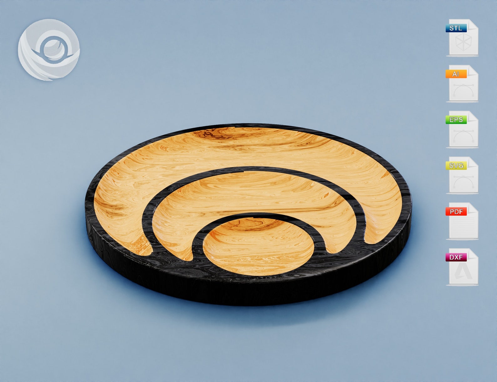 Wooden Tray Cnc Router Files, Large Serving Tray, Breakfast Tray STL ...