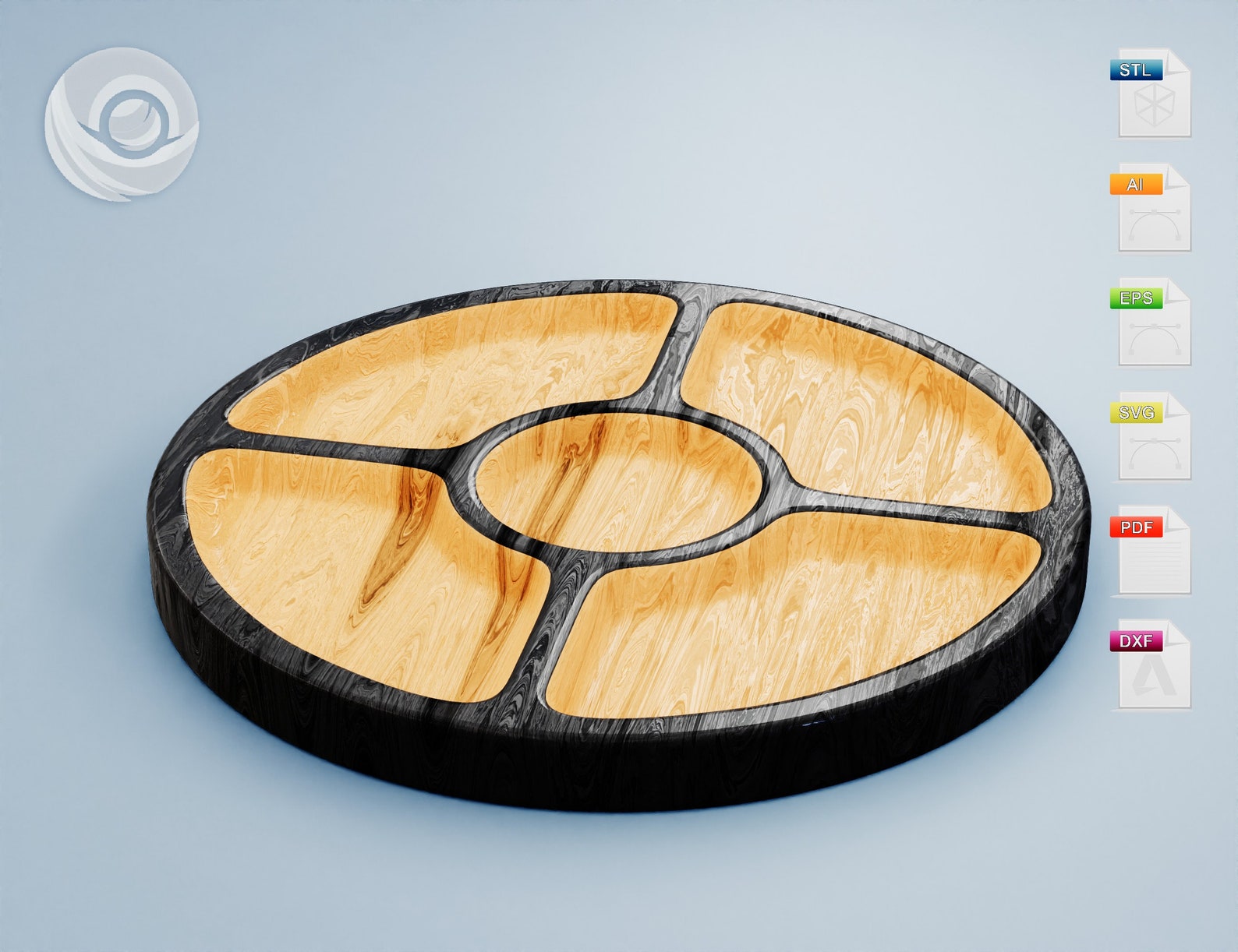 Round Combination Plate Files for Cnc Router, Instant Download - STL ...