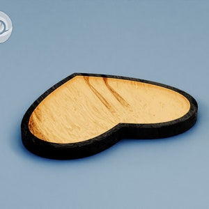 STL, DXF, SVG Files Heart Tray for Cnc Router, Salad Platter, Serving ...