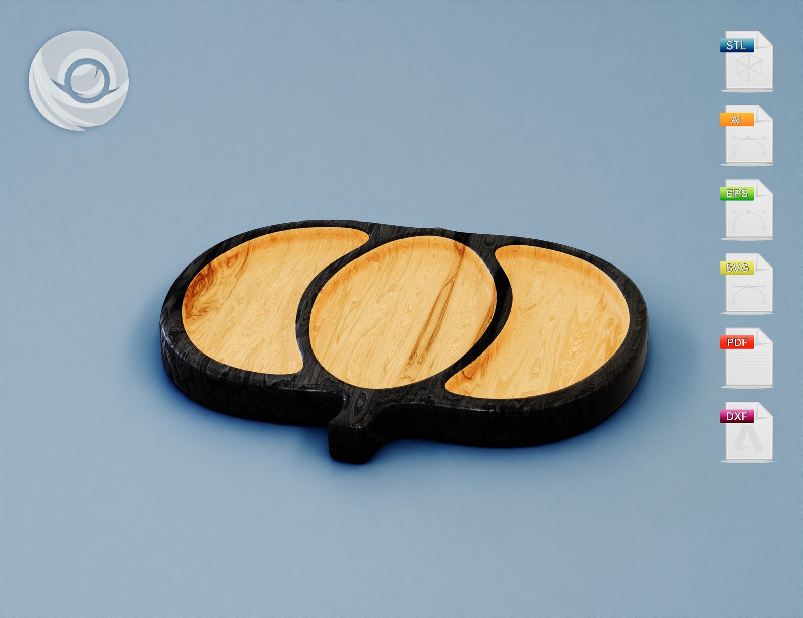 Pumpkin Tray Cnc Files for Wood, Catch All Tray - 3d Print STL File ...