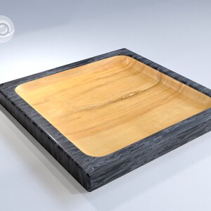 Ottoman Table Tray Wooden Black Walnut Platter Decorative Tray - Etsy