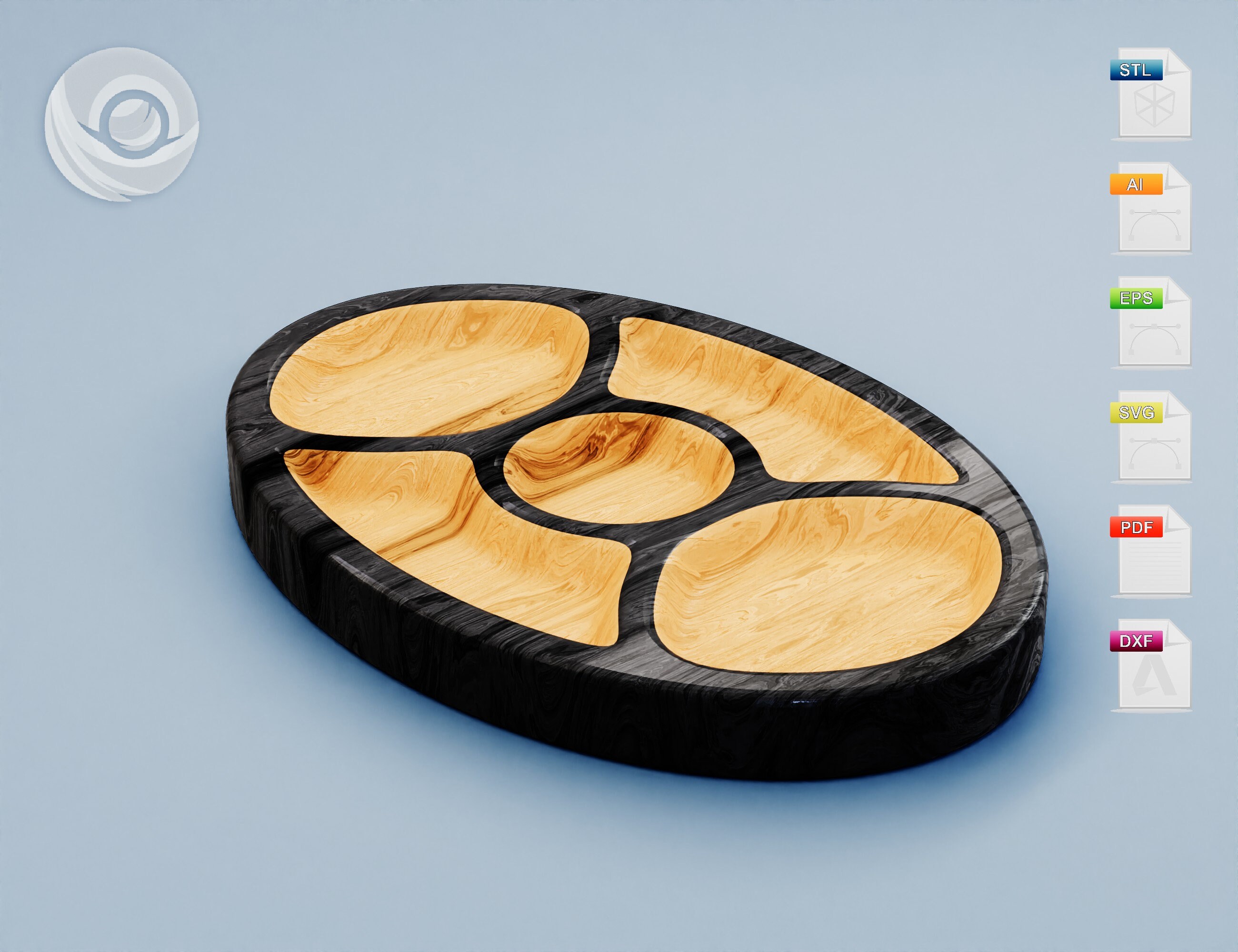 STL, DXF, SVG Files of Combination Plate for Cnc Router, Instant ...