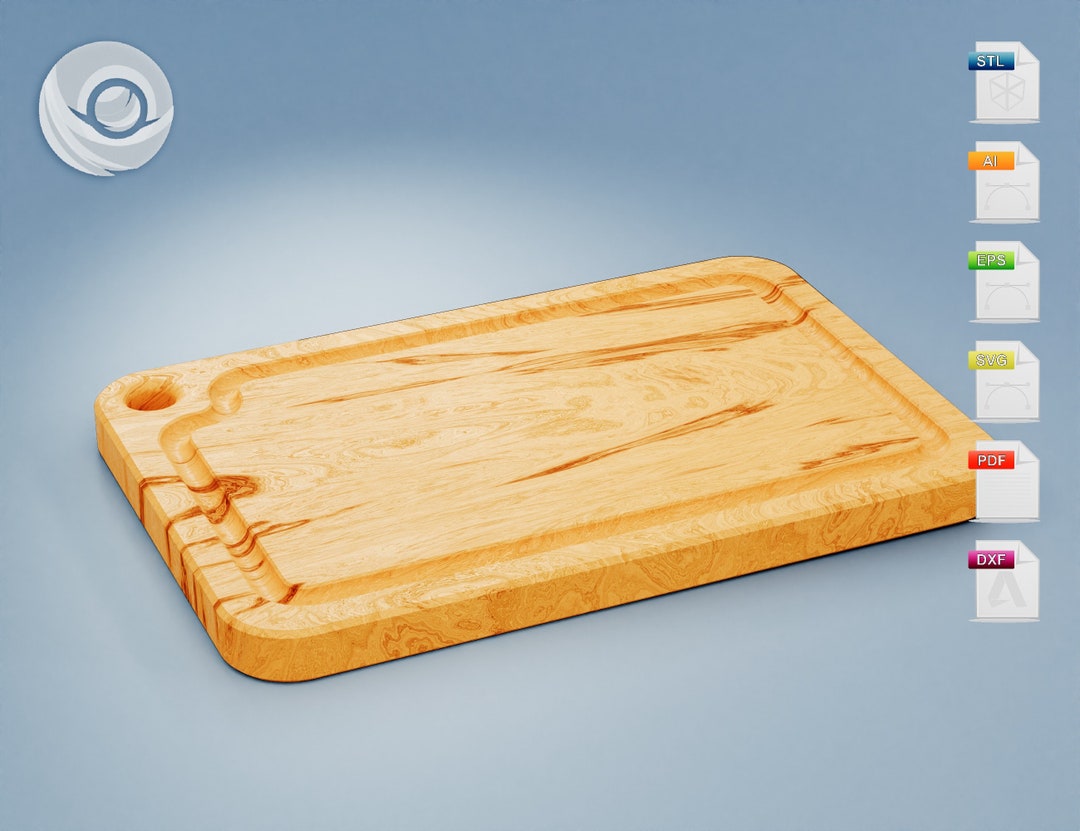 Prestige Cutting Boards, Reversible, 1-1/4" Thick - STL DXF SVG Files ...