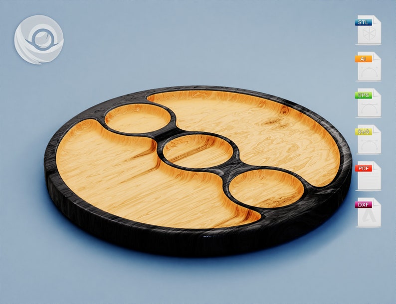 Round Combination Plate Files for Cnc Router, Instant Download - STL ...