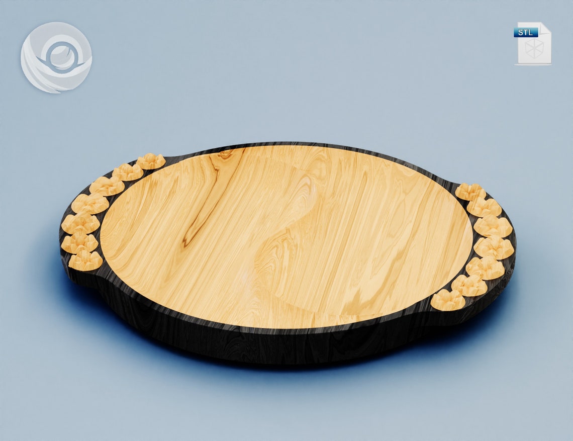 Round Combination Plate With Handles Files for Cnc Router, Instant ...
