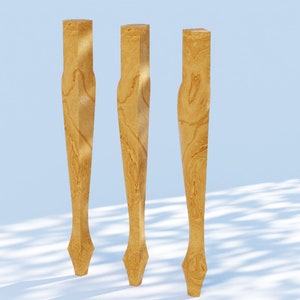 Queen Ann Table Leg STL Template for CNC Milling Simple Wood Project ...