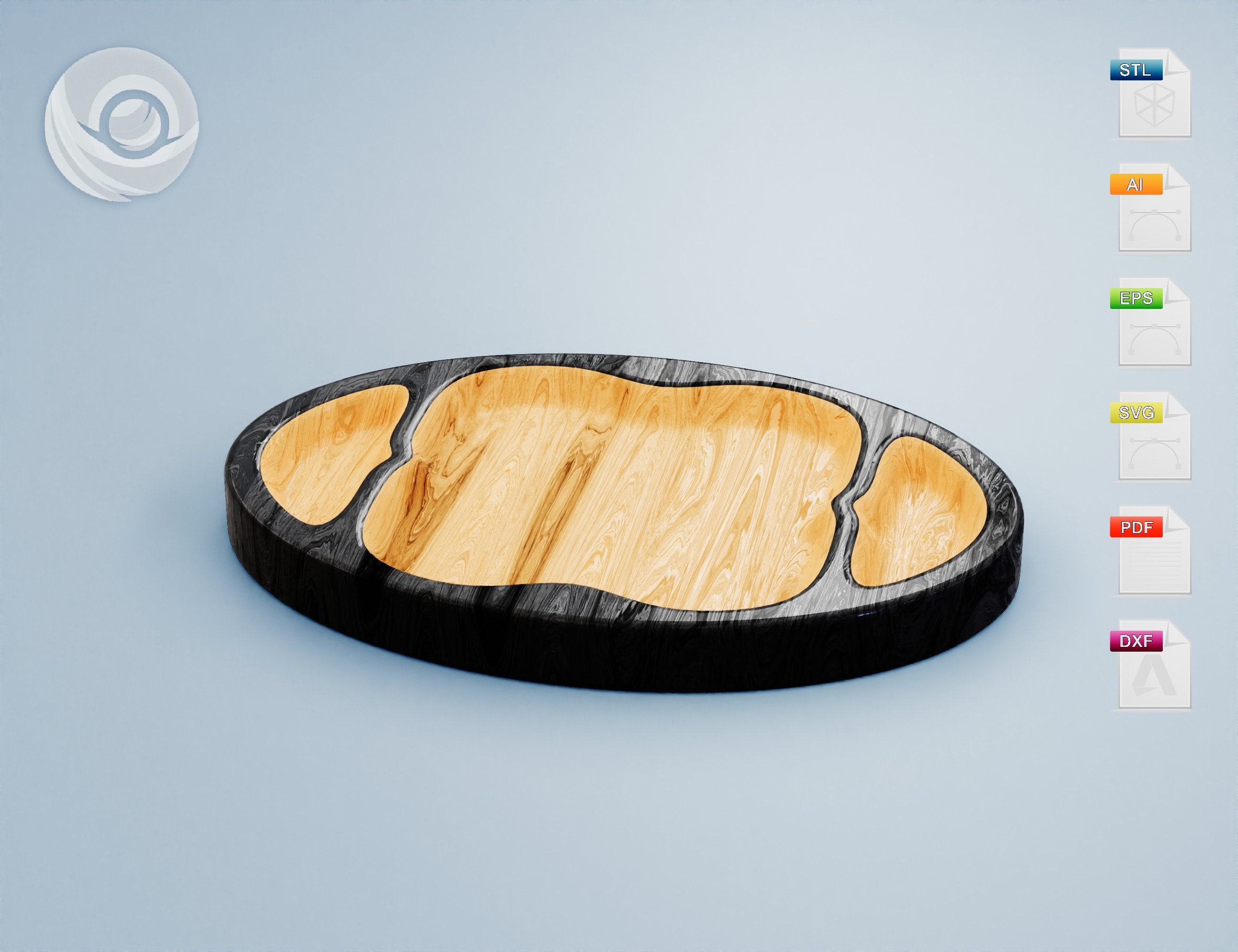 Oval Combination Plate Files for Cnc Router, Instant Download, Serving ...