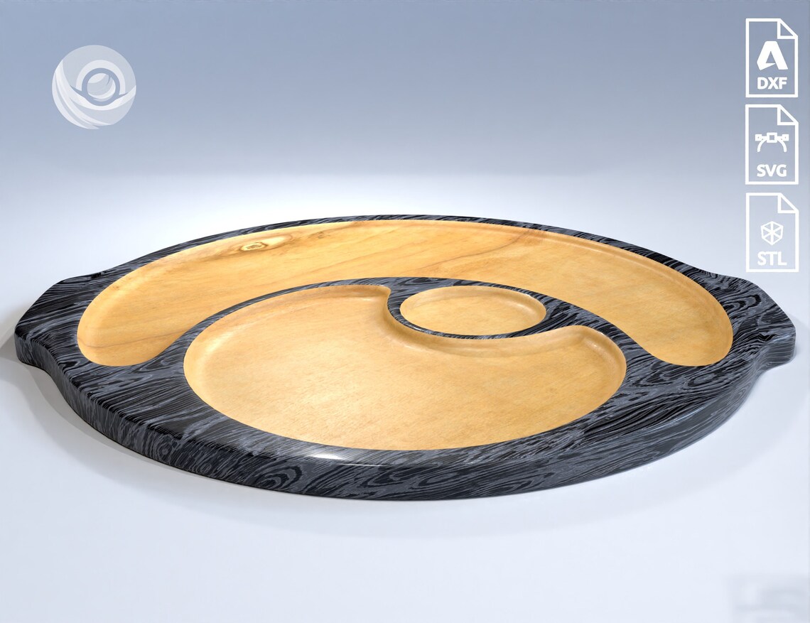 Round Combination Plate With Handles Files for Cnc Router - Etsy