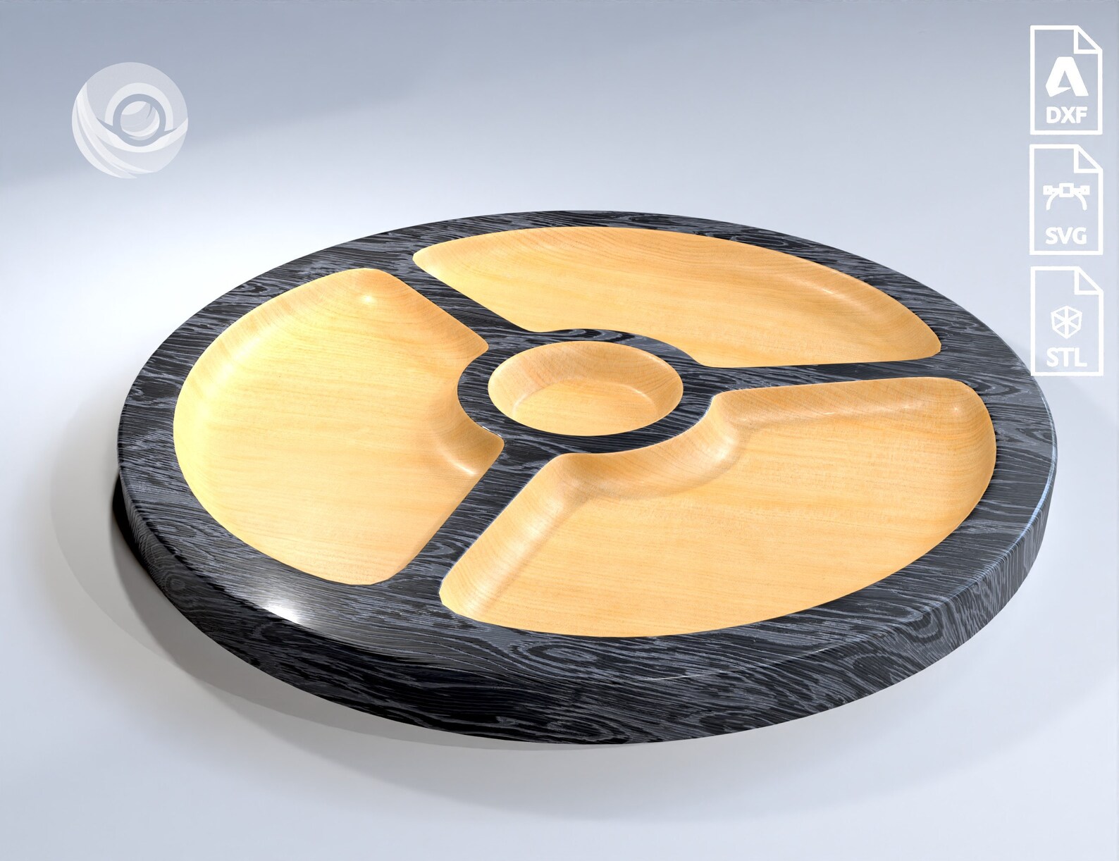 STL Dxf Svg Files Wood Tray Perfect for Food Holder/bbq - Etsy
