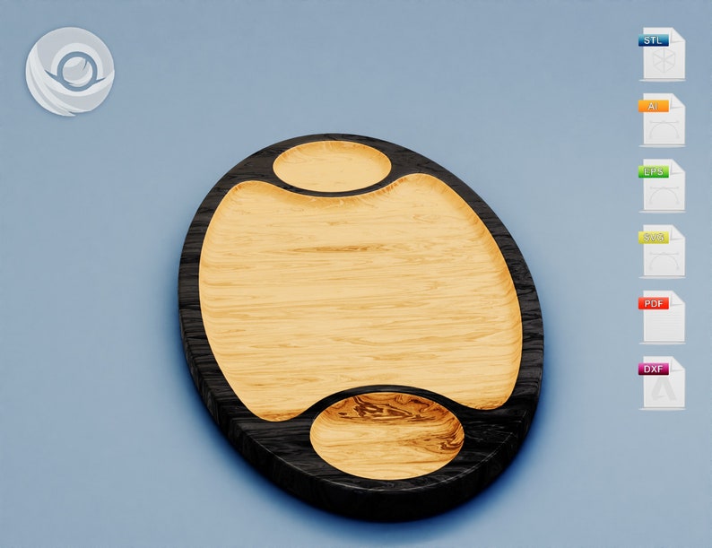 Oval Combination Plate Files for Cnc Router, Instant Download, Serving ...