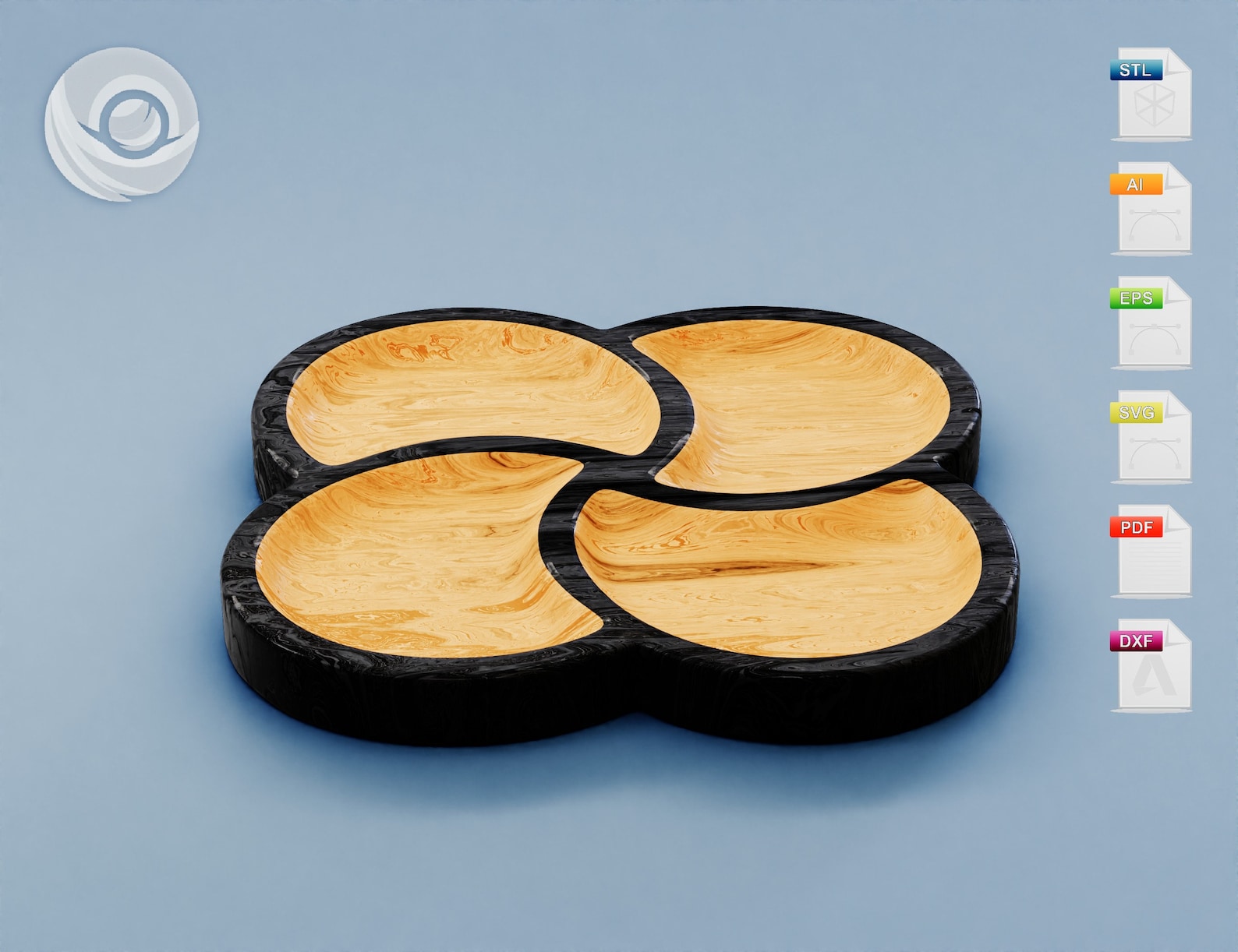 Flower Baby Plate, Serving Tray for Cnc Router STL, DXF, SVG Files - Etsy