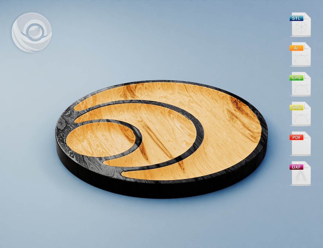 Wooden Tray Cnc Router Files, Large Serving Tray, Breakfast Tray - STL ...