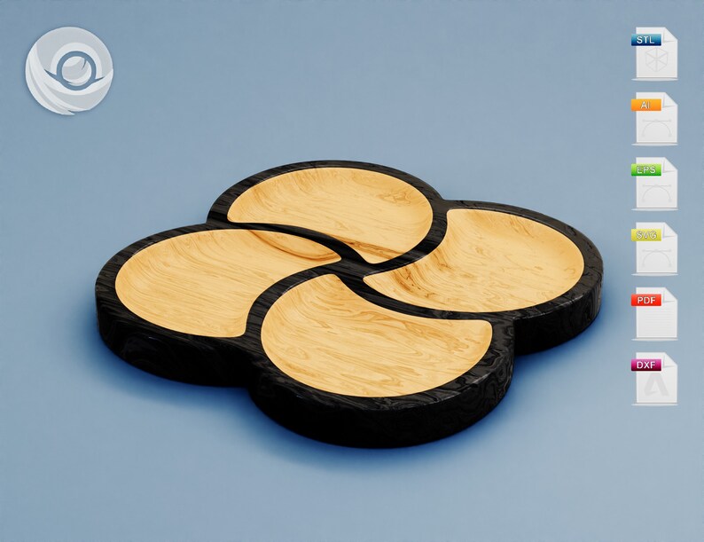 Flower Baby Plate, Serving Tray for Cnc Router - STL, DXF, SVG Files - Etsy