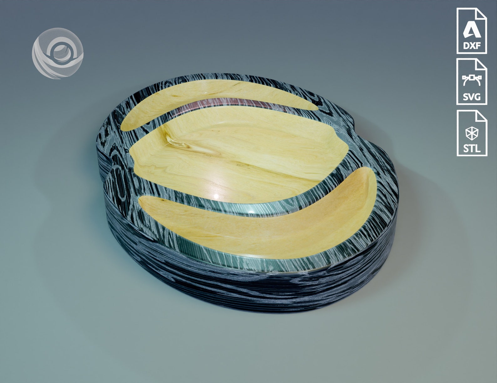 STL DXF SVG Files Combination Plate for Cnc Router Instant | Etsy