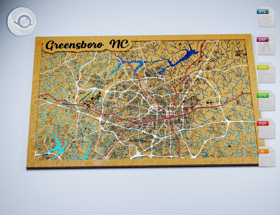 DIY Drawing Custom City Road Maps Gift for Him Home Decor Wall Art ...