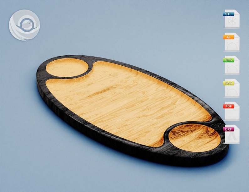 Oval Combination Plate Files for Cnc Router, Instant Download, Serving ...