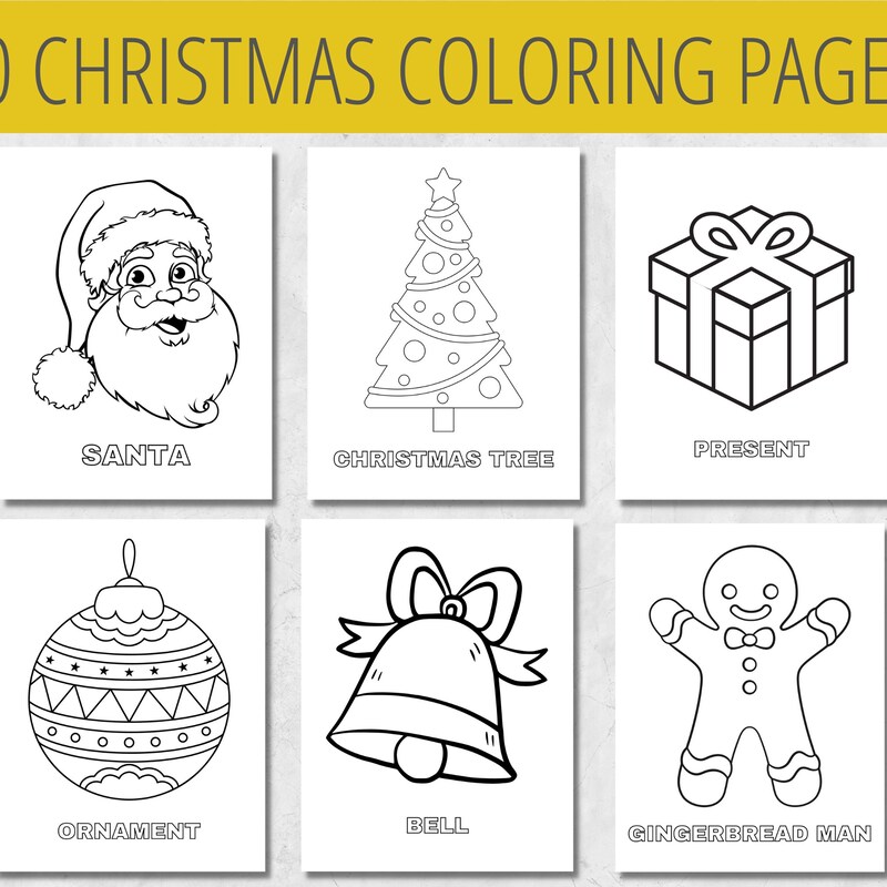 Jumbo Christmas Coloring Book - Etsy
