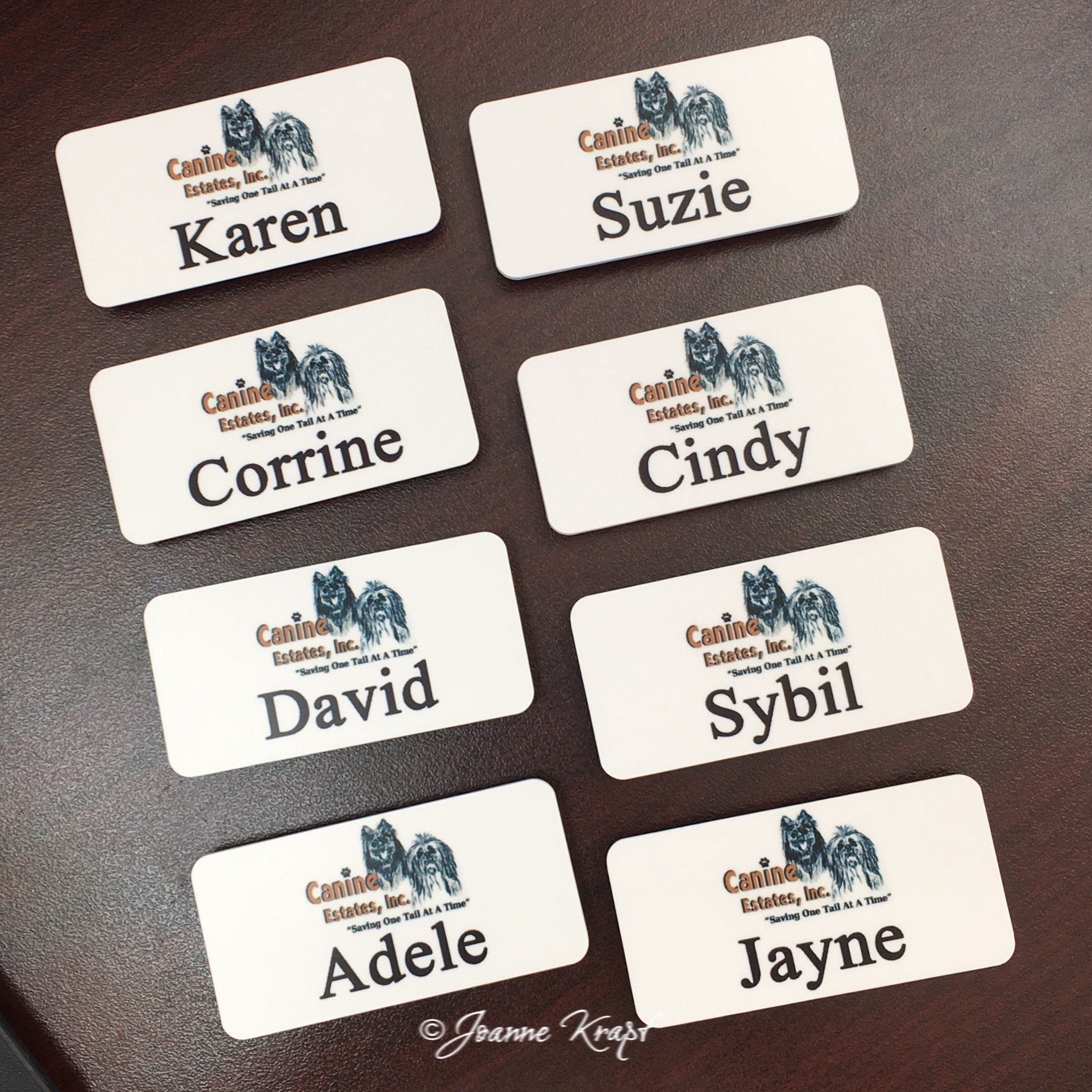 Office FRP Rectangle Name Tag FREE SHIPPING 3 x 1.5 with Magnet Back ...