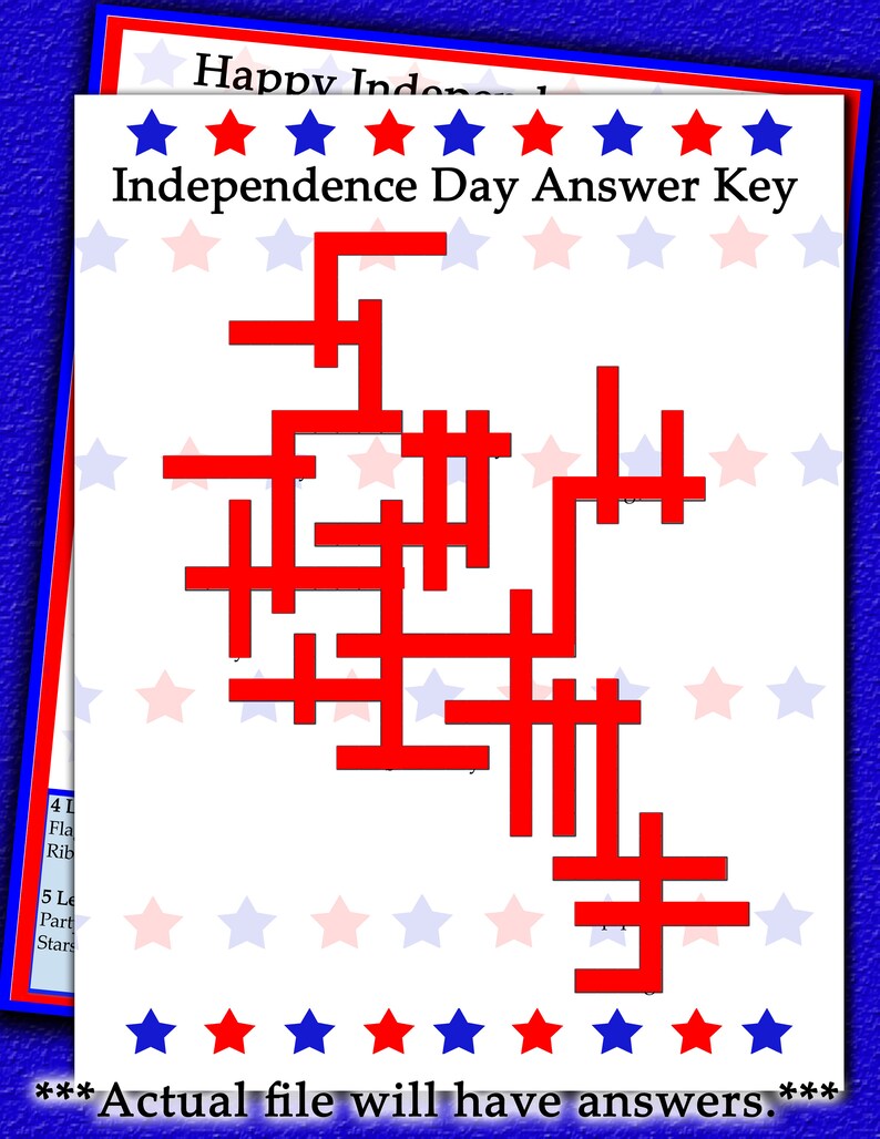 July 4th Word Fit | Printable Independence Day Games | Party Games ...