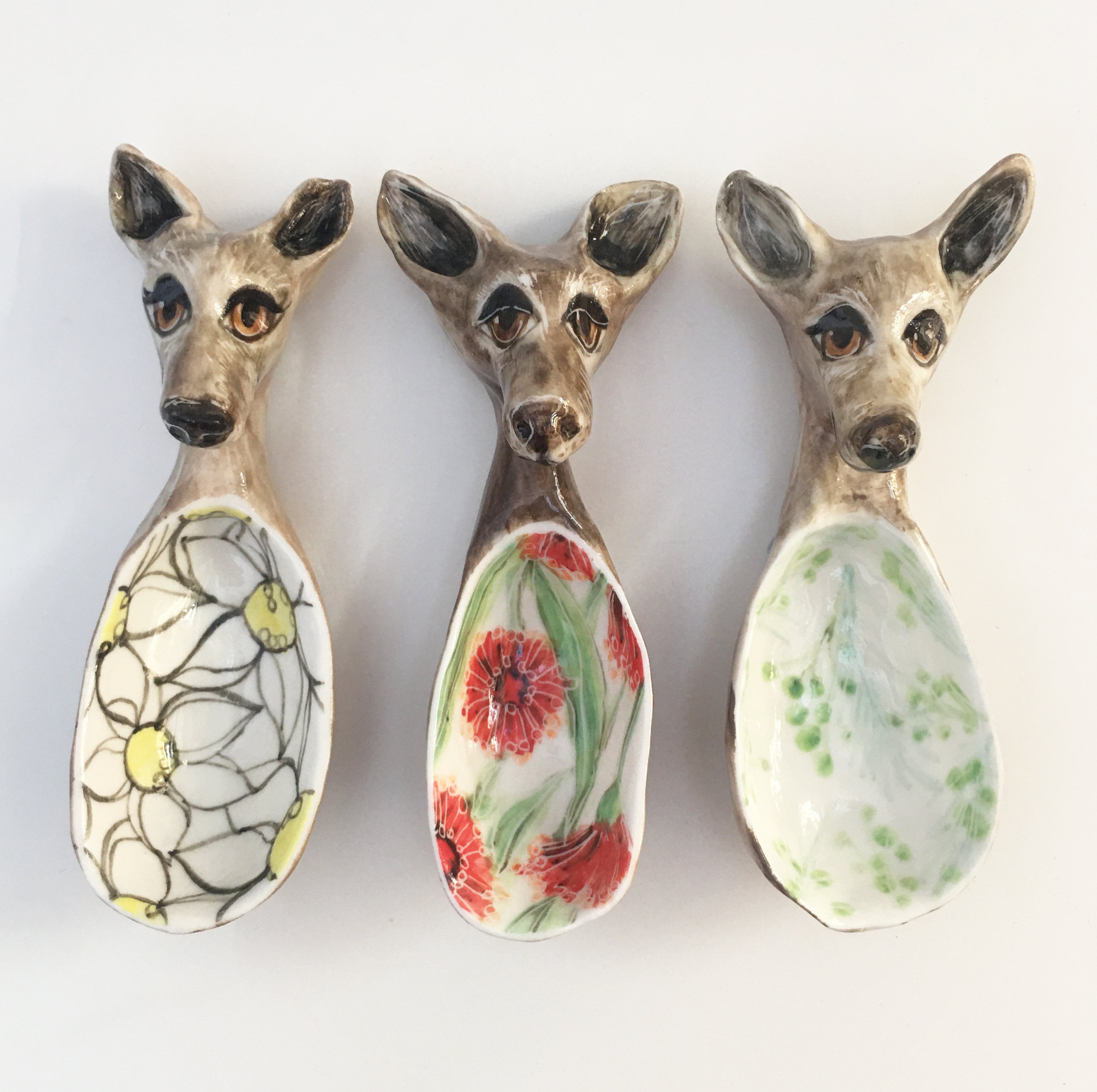 Kangaroo Spoon, Porcelain Sculpture Spoon, Australian Porcelain Spoon ...