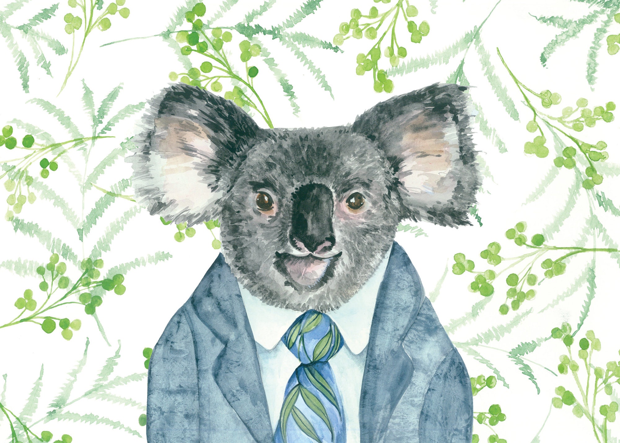 Kevin Koala, Koala Scientist, Koala Print, Helen Ashley Koala Art ...