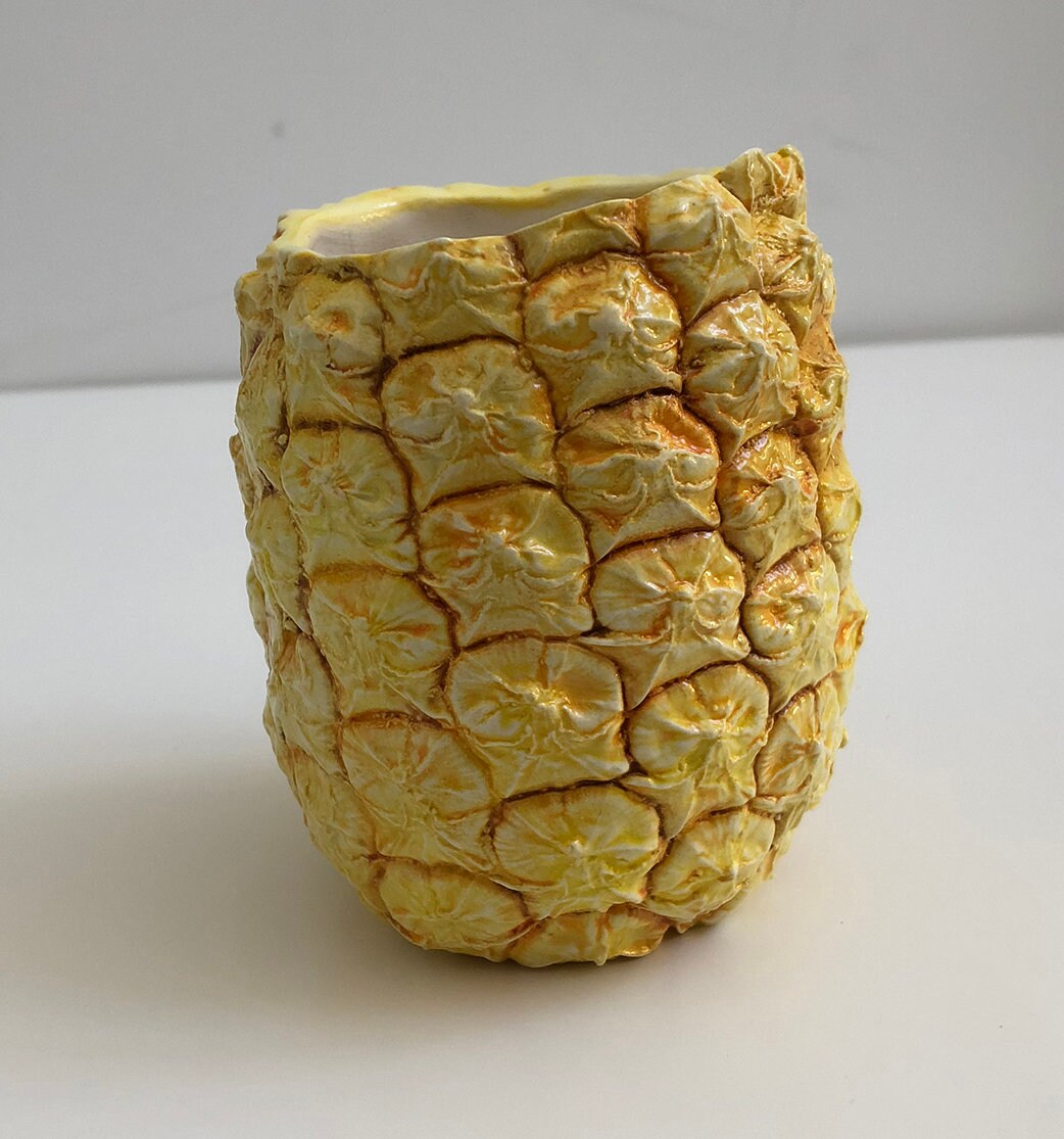 Pineapple, Pineapple Vase, Pineapple Cup, Pineapple Planter, Ceramic ...