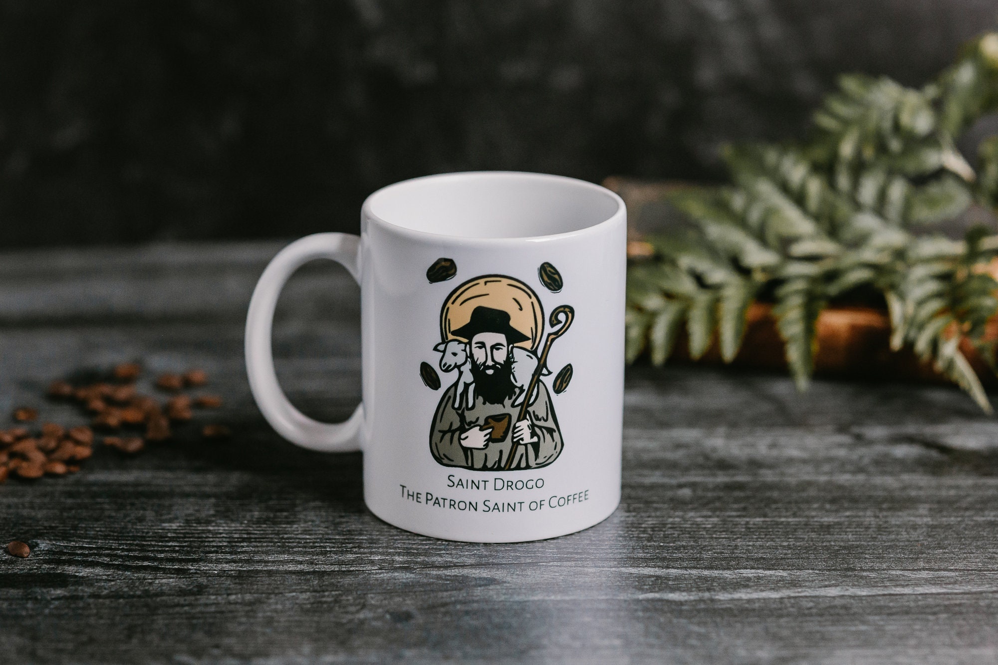 Saint Drogo the Patron Saint of Coffee Mug - Etsy