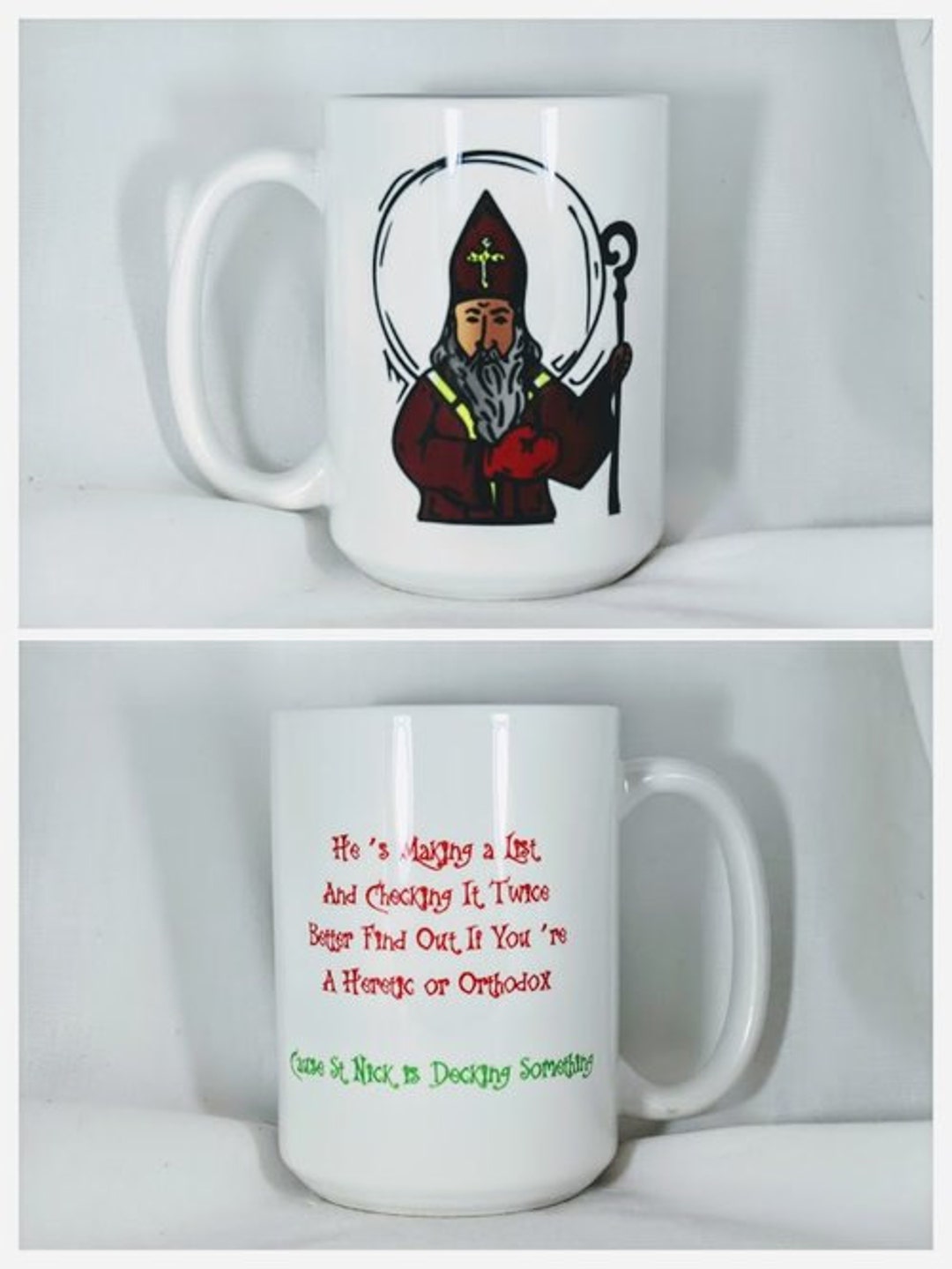 When Santa Punched Arius Mug A Christmas Mug - Etsy