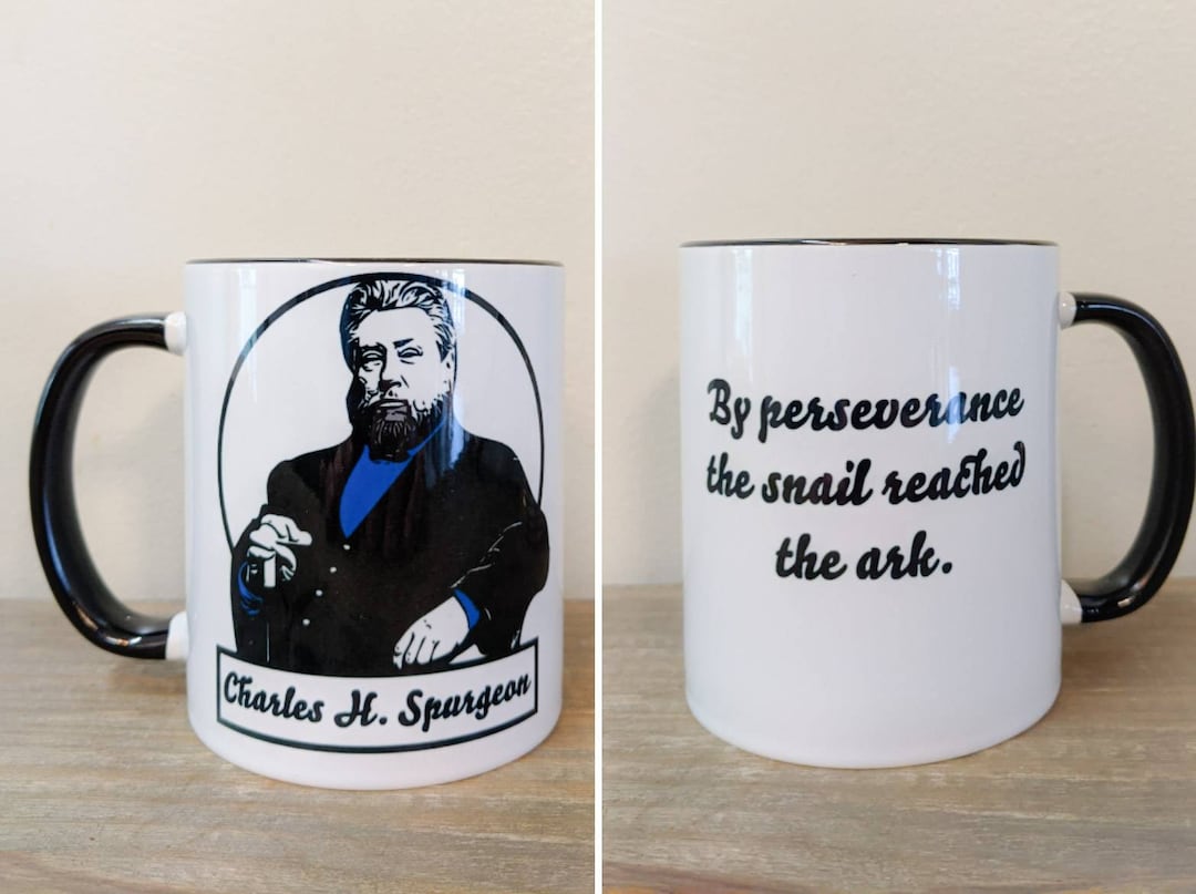 Charles Spurgeon Mug - by Perseverance Quote - Coffee Mug for Pastors ...