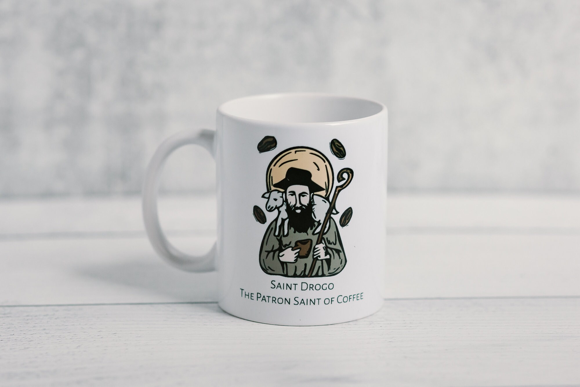 Saint Drogo the Patron Saint of Coffee Mug | Etsy