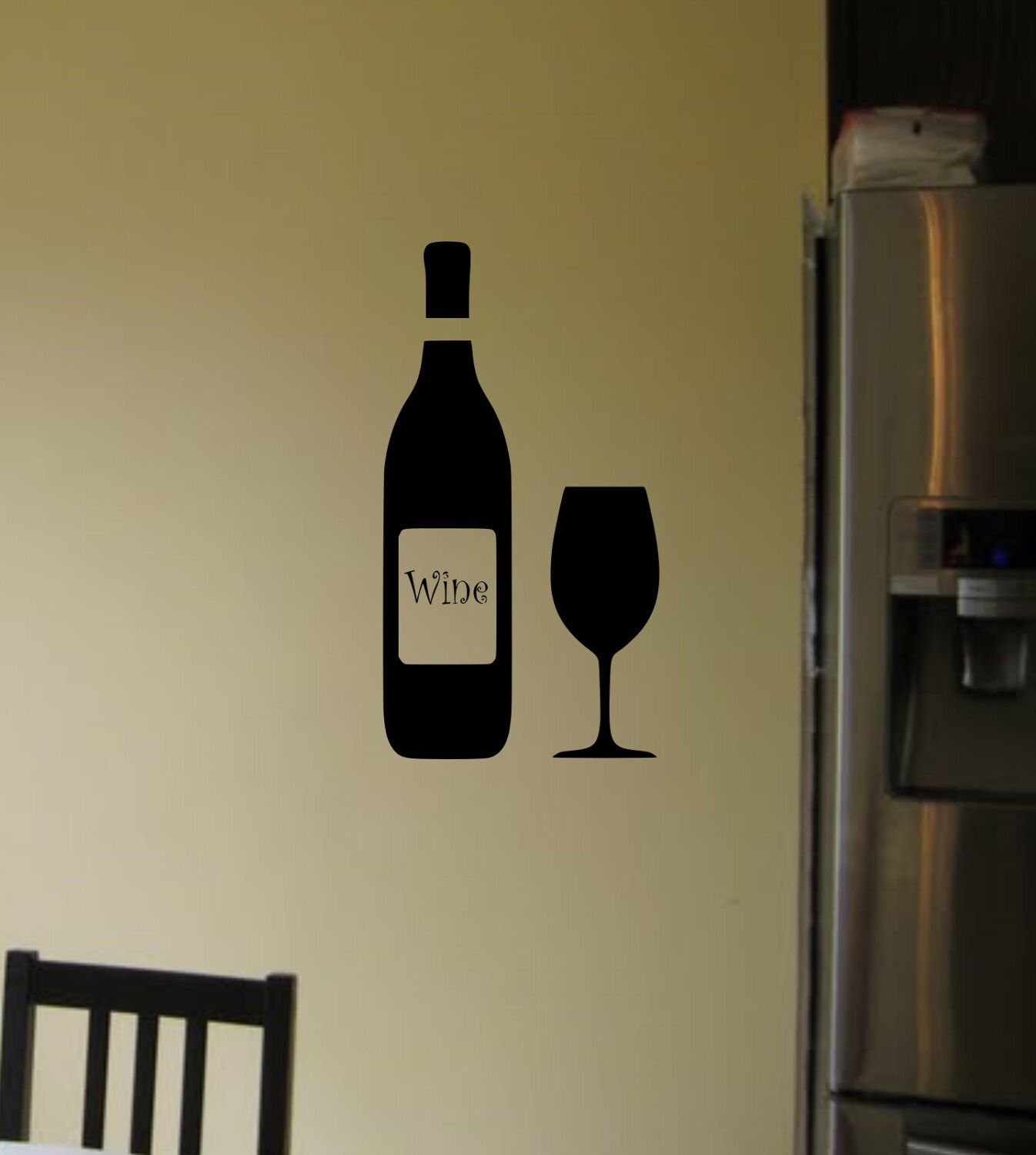 Wine Bottle Decal Sticker Wine Decal Sticker by Decaltheory - Etsy