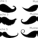 Mustache Decal | Mustache Sticker | Static Cling Decal by Decaltheory ...