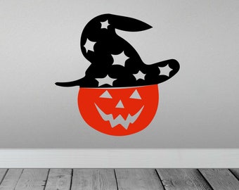 Spooky Pumpkin Jack-o-lantern Decal for Car Quarter Window - Auto ...