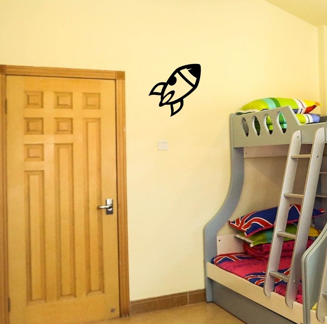 Rocket Decal Sticker Spaceship Decal Sticker by Decaltheory on Etsy - Etsy