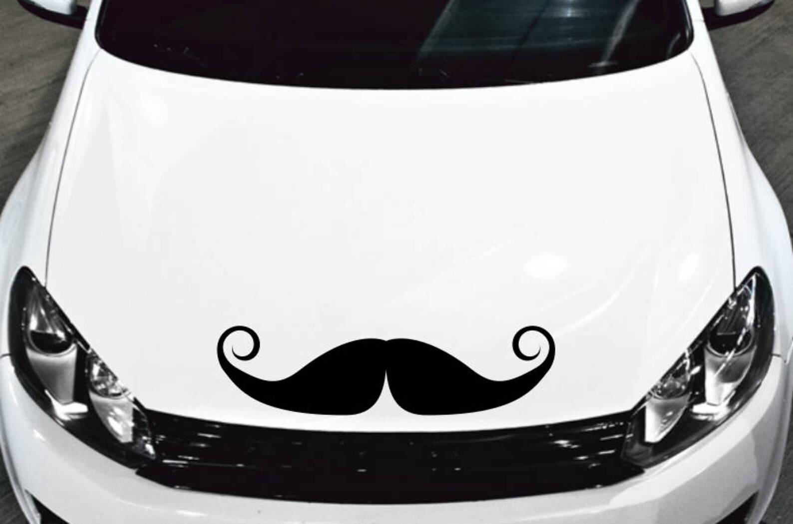 Mustache Decal | Mustache Sticker | Static Cling Decal by Decaltheory ...